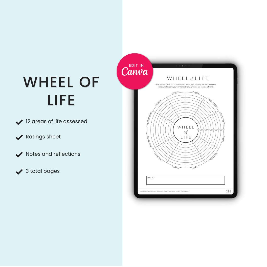 Wheel of Life Worksheet – HelloContent