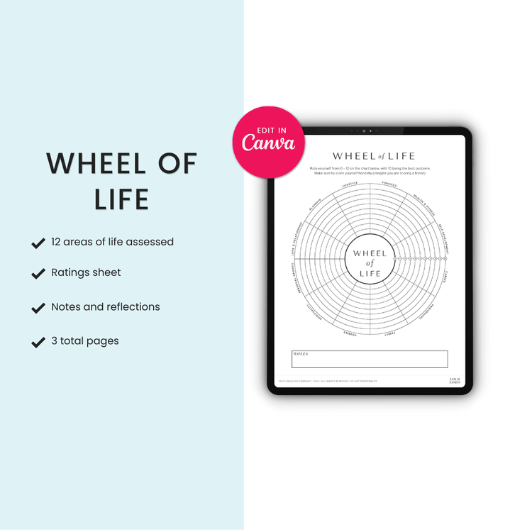 Wheel of Life Worksheet – HelloContent